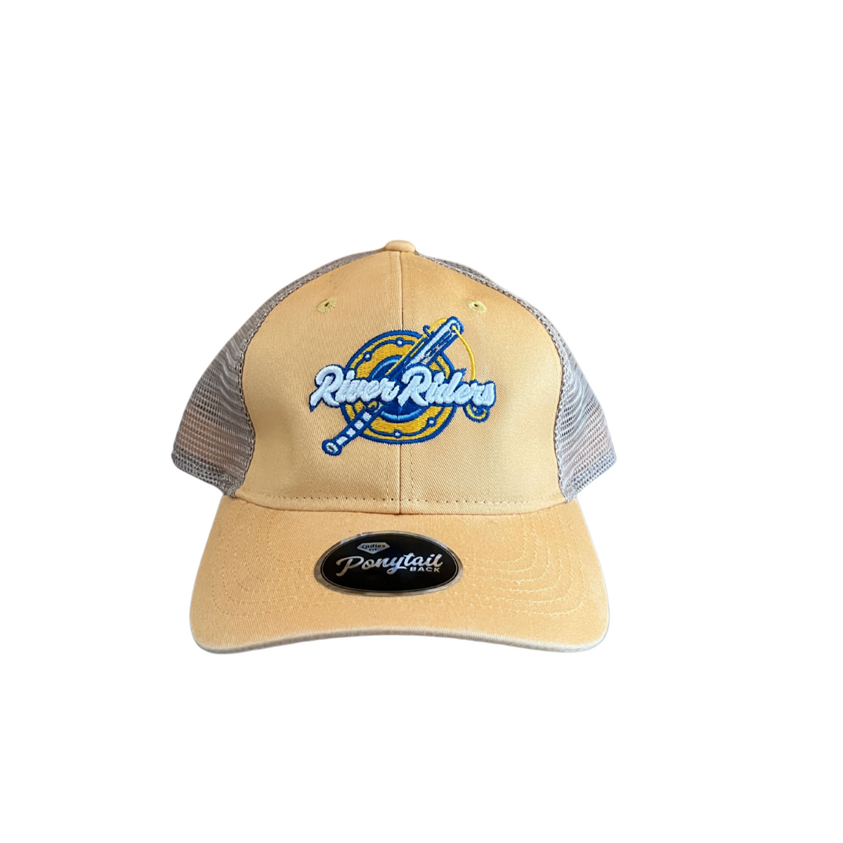 River Riders Women's Yellow Pony Tail Logo Cap – Elizabethton River Riders